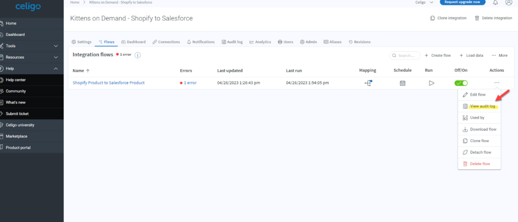 How to Troubleshoot an Error in the Celigo Integration Platform – Celigo
